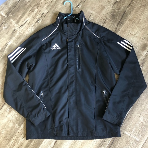 adidas | Jackets & Coats | Adidas Climacool Black Windbreaker Sports ...